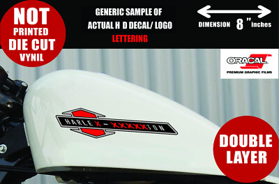 Harley Panhead style Stickers suitable fits gas fuel tank vinyl decal ...