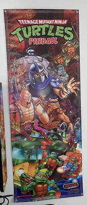 Stern Teenage Mutant Ninja Turtles TMNT Pinball Machine Banner 24' x 62 ...