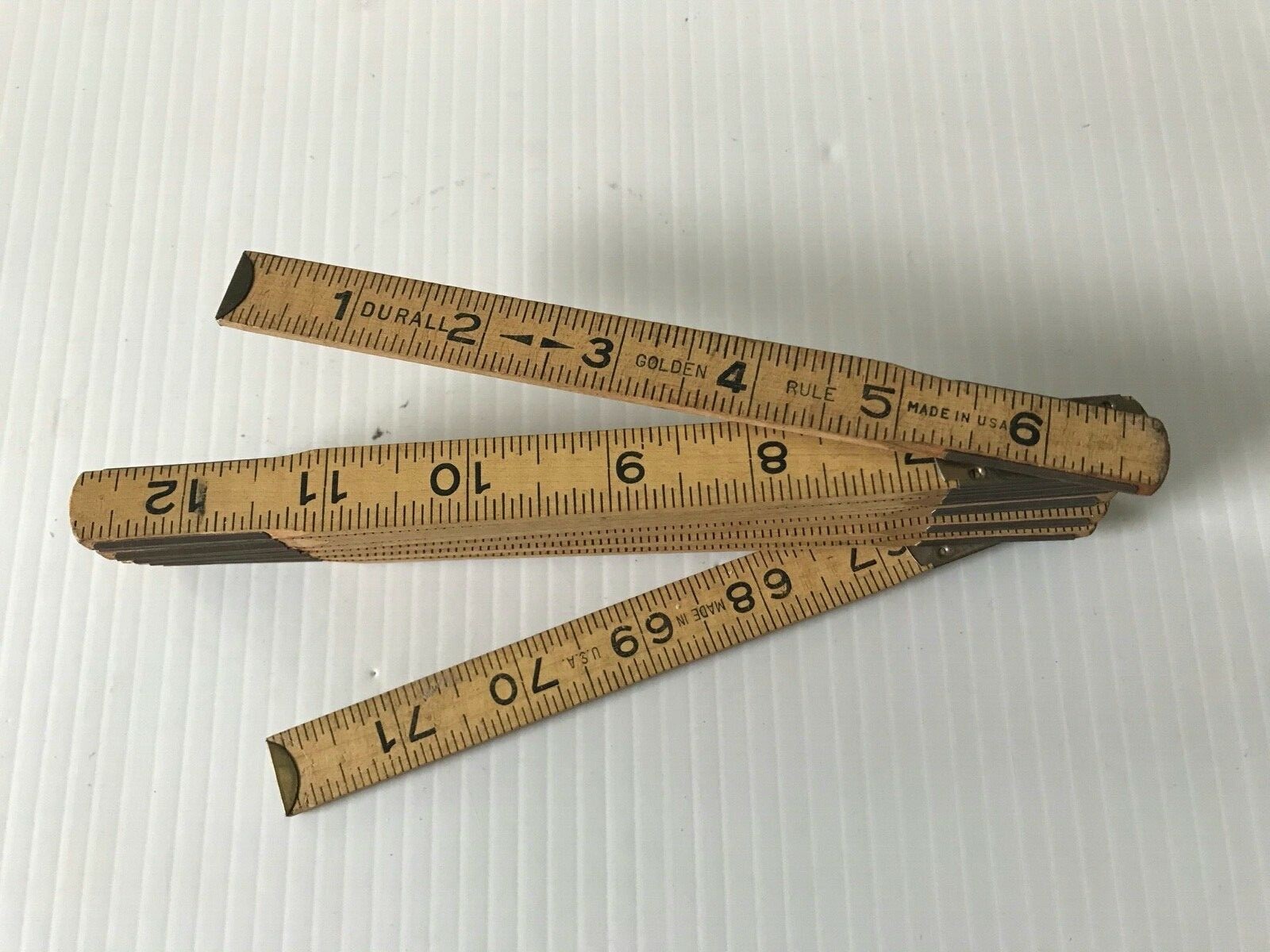Vintage Durall Wood Mason's Ruler | eBay
