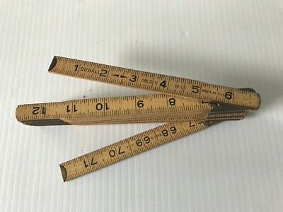 Vintage Durall Wood Mason's Ruler | eBay