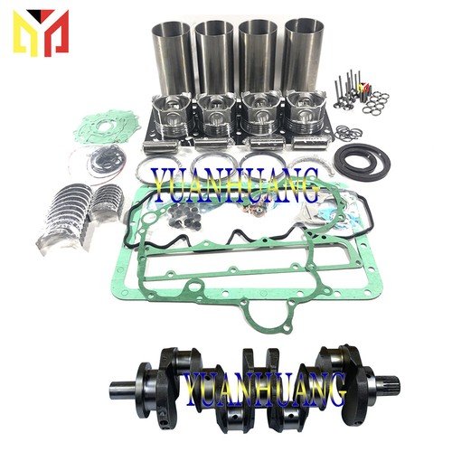 V3307 Engine Rebuild Kit W/ Valve Crankshaft For KUBOTA Bobcat Loader ...