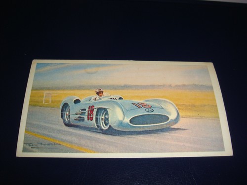 F1 JUAN FANGIO ROOKIE CARD MOTOR RACING IN THE MOBIL GRAND PRIX ISSUE ...