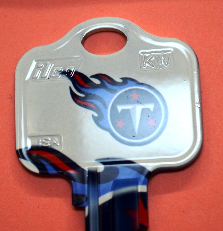 Great Gift Idea NFL TENNESSEE TITANS KWIKSET KW1, KW10, KW11 UNCUT KEY ...