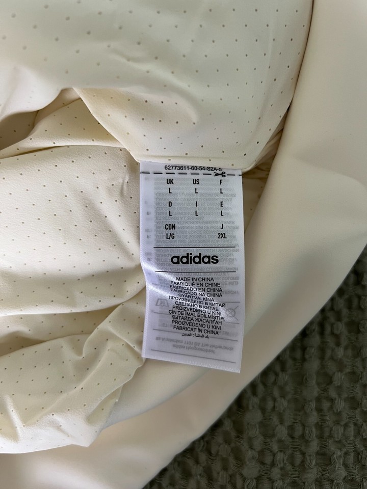 Adidas x Fear of God Athletics Fleece Track Jacket - Large - Oatmeal ...