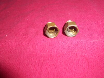 2 OEM GM CHEVROLET ALUMINUM POWERGLIDE TRANSMISSION BRASS COOLING LINE ...