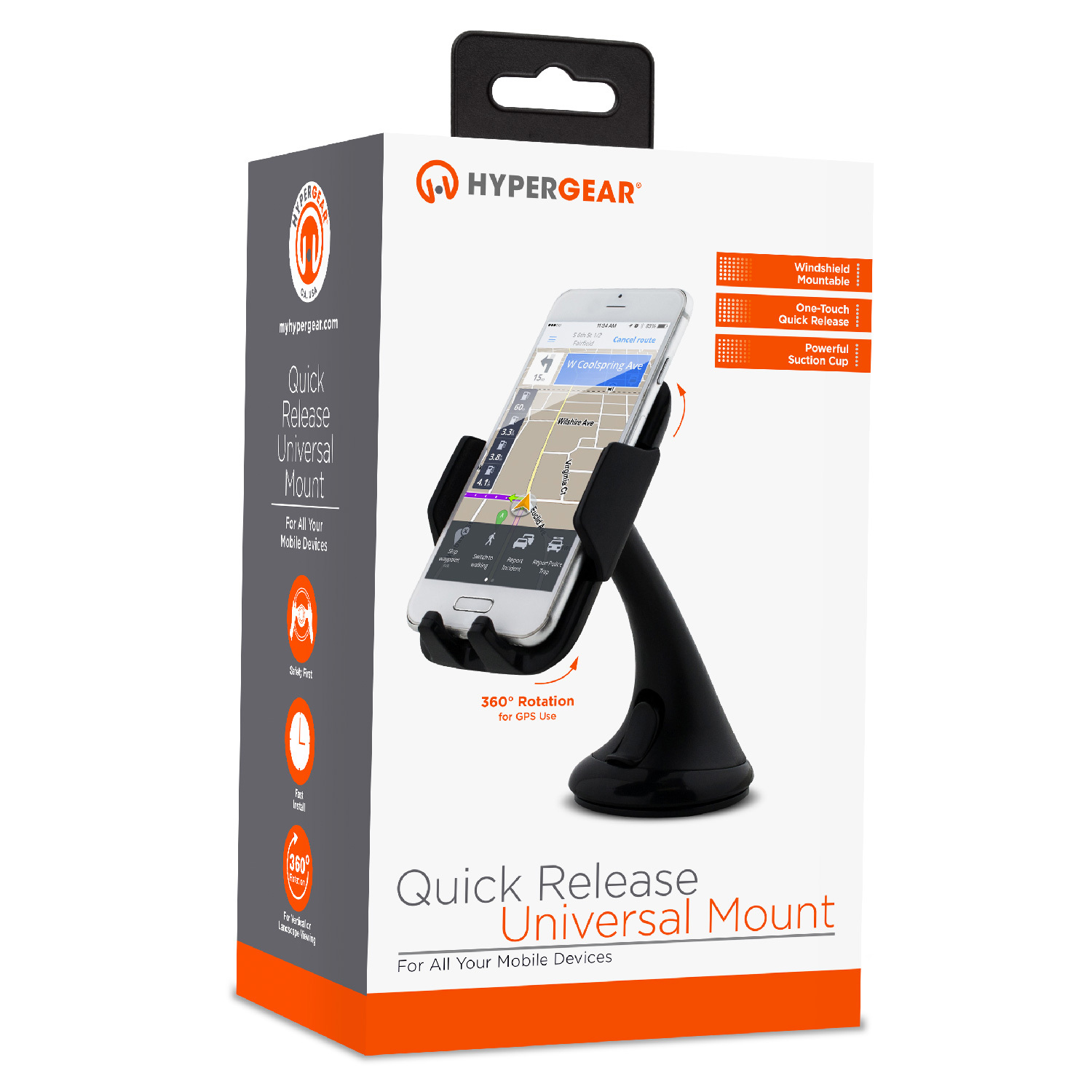 HyperGear Universal Car Windshield Quick Release Phone Mount for sale ...