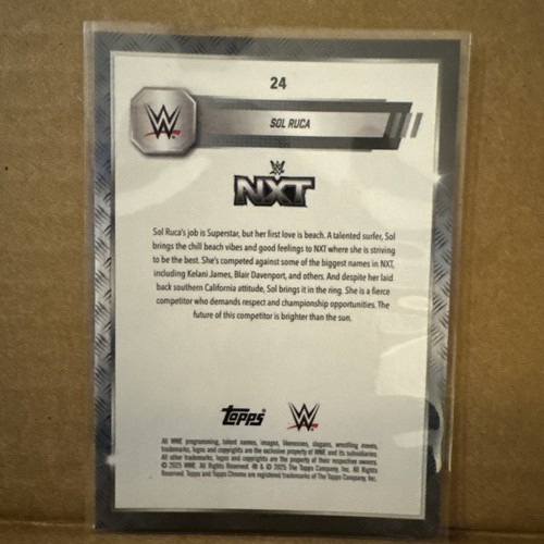 2025 Topps Chrome WWE #24 Sol Ruca – NXT | eBay