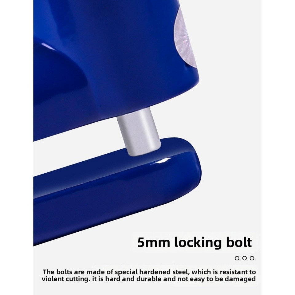 Motorcycle Disc Lock Disc Brake Lock Hardened Steel Bolt Anti-cut For ...