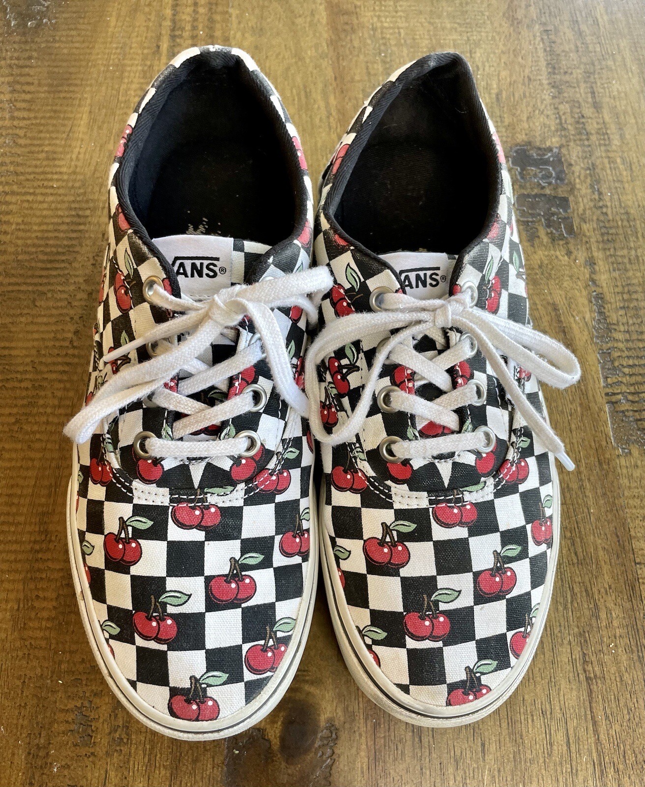 Vans Doheny Cherry Checker Black / White Checkerboard… - Gem