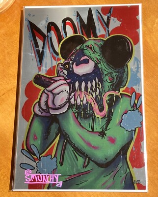 “Doomy” Venomized Willie Parody METAL Signed By Cover Artist “Smunchy ...