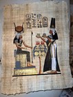 Authentic Hand Painted Ancient Egyptian Papyrus, Replica From Temple ...