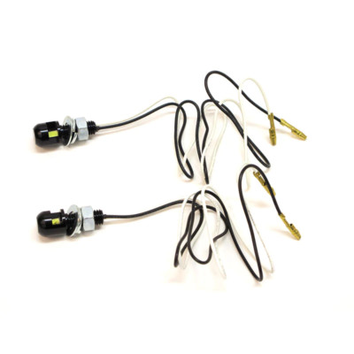 New WHITES Number Plate LED Bolt Light 13.5x12.8 - Black (Pair) # ...