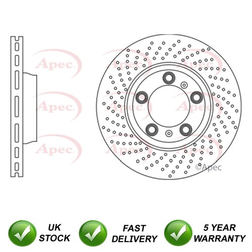 Brake Disc Front Left SJR Fits Porsche 911 2000- 3.0 3.6 3.8 992615301 ...