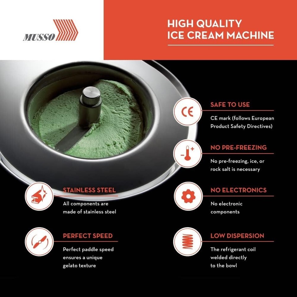 Musso Lussino ice cream / gelato machine 4080 - OPEN BOX | eBay