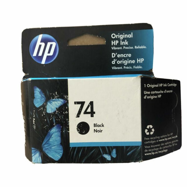 HP 74 Original (CB335WN) Black Noir Ink Cartridge for sale online | eBay
