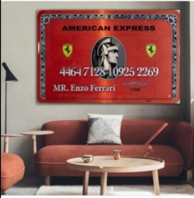 Very Exclusive American Express 27×40 RED Card Amex Centurion ...