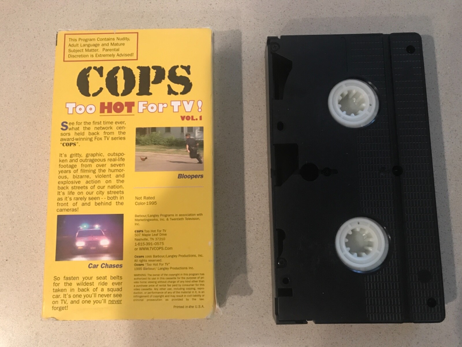 COPS: Too Hot for TV! Vol. 1 (VHS, 1995) Deluxe Edition 610078100139| eBay