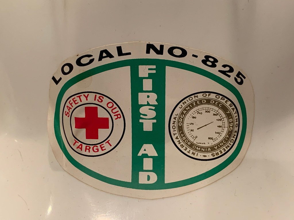 Vintage Operating Engineers Union Local 825 Hard Hat First Aid IUOE ...