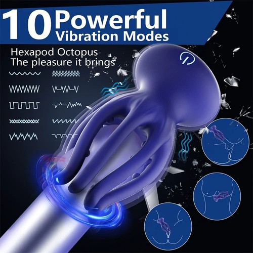 Male Masturbator Vibrator Octopus Licking Penis Head Sex Toys MEN ...