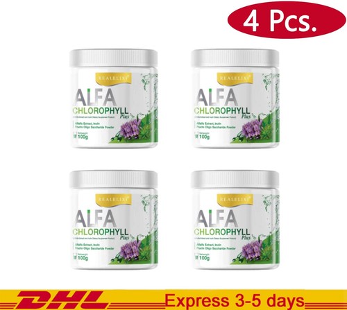 4X Real Elixir Alfa Chlorophyll Plus 100g Natural Fiber Healthy Skin Detox Drink | eBay