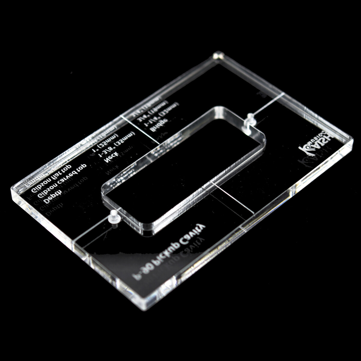 Acrylic Pickup Routing Template Pickup Templates for P90 Body Rout | eBay