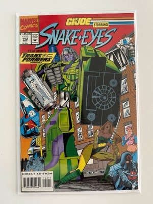G.I. Joe #142 (November 1993, Marvel Comics) Transformers & Snake Eyes ...