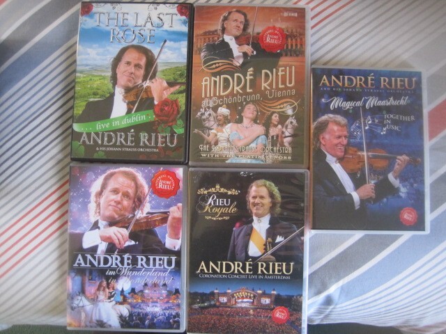 ANDRE RIEU (DVD) BUNDLE X 5 , ROYALE, DUBLIN, VIENNA, MAASTRICHT ...