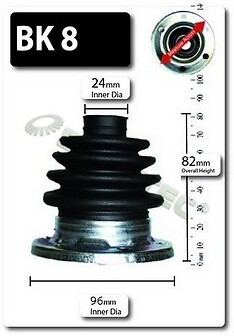 Shaftec Rear Inner CV Boot for Mercedes Benz 190 2.0 September 1983 ...