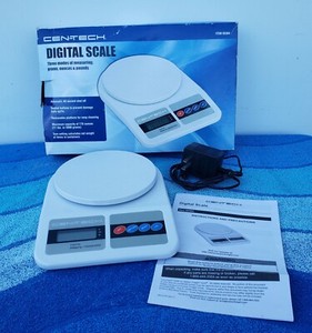 Cen-Tech Digital Scale 11 lbs. or 5 kg with LCD Display and Sealed ...