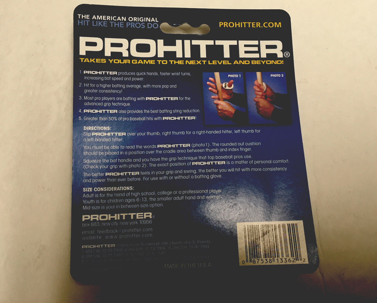 3 Prohitter Baseball Softball Bat Thumb Guard Batting Aid Protector ...