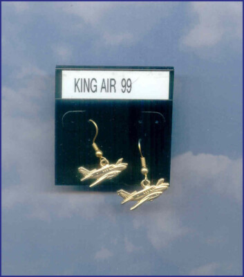 King Air 99 Earrings Aircraft Airplane Plane 99's Aviatrix Made in the ...