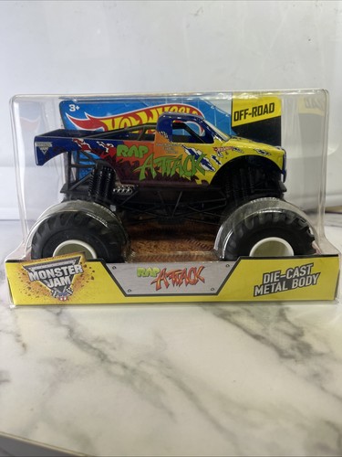 1/24 HOT WHEELS MONSTER JAM RAP ATTACK TRUCK DIECAST OFF-ROAD *BRAND ...