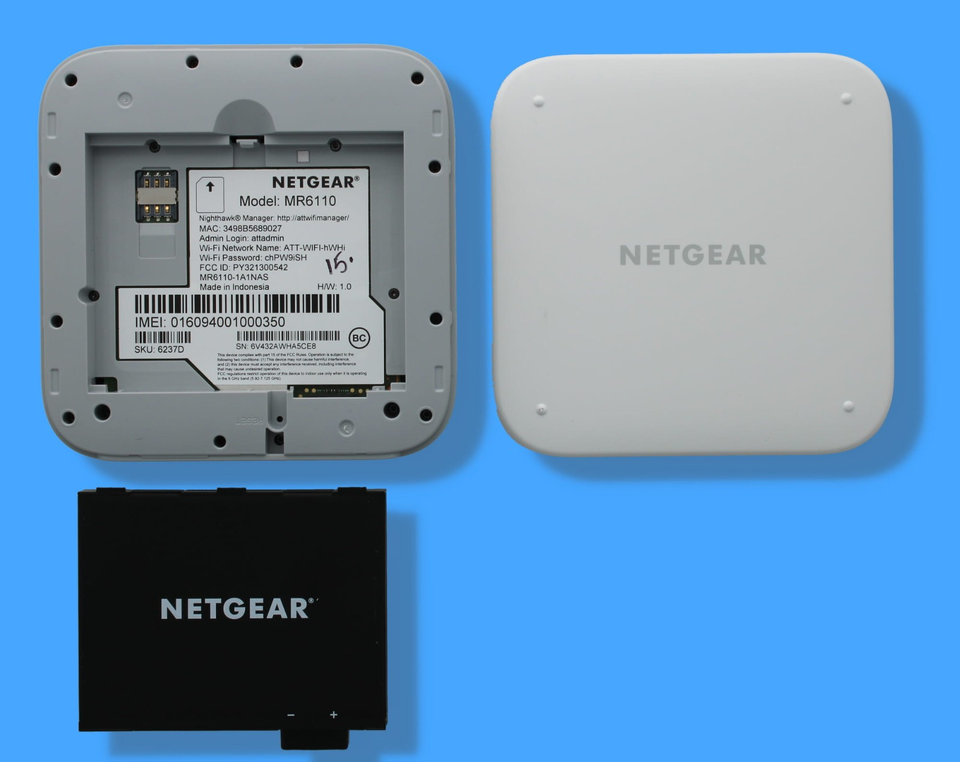 UNLOCKED (AT&T) NETGEAR NIGHTHAWK M6 MR6110 HOTSPOT WI-FI MOBILE WHITE ...