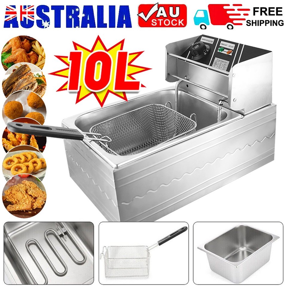 Electric Deep Fryer 10L / 20L Commercial Bench Top Stainless Steel ...