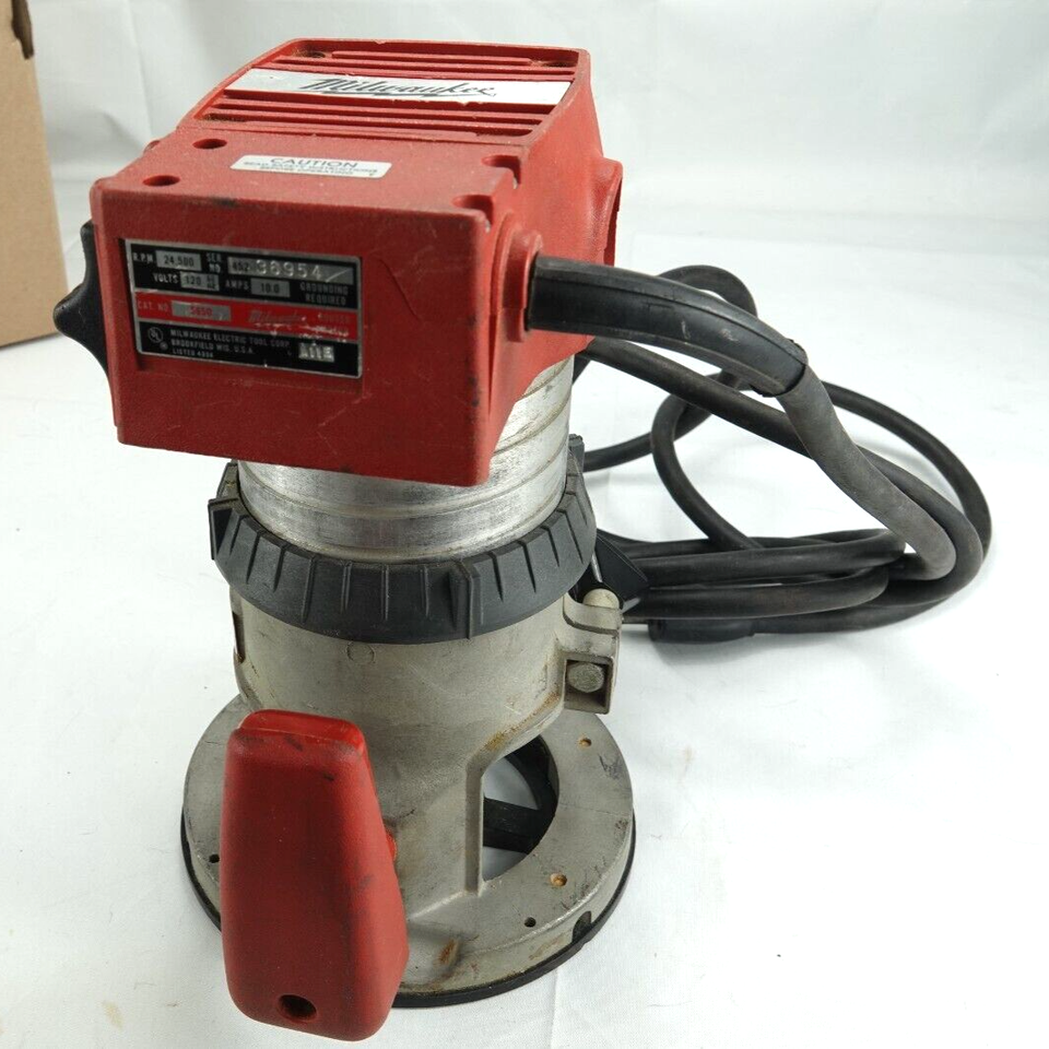Milwaukee 5650 Heavy Duty Router 10 Amps, 24500 R.P.M. Router Base Used ...