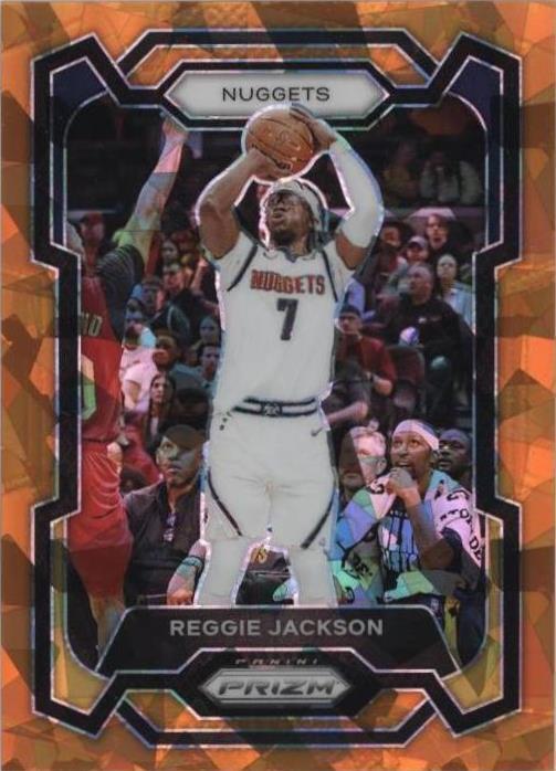 2023-24 Panini Prizm - Reggie Jackson #235 Orange Ice Prizm for sale ...