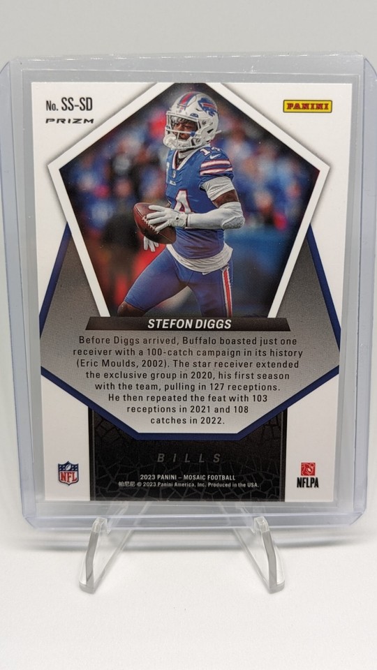 Stefon Diggs 2023 Panini Mosaic Swagger Silver SP #SS-SD Buffalo Bills ...