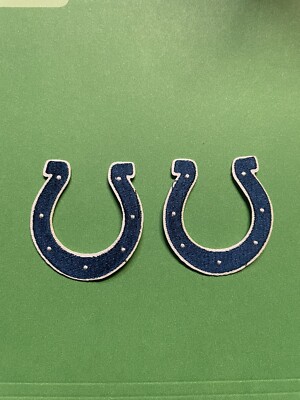 NFL Indianapolis Colts Iron/Sew On Embroidered Badge Patch Set Of 2 ...