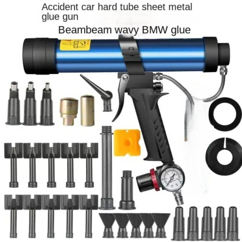 Adjustable Pneumatic Glass Glue Gun Air Rubber Gun Tool Silicone Seam ...