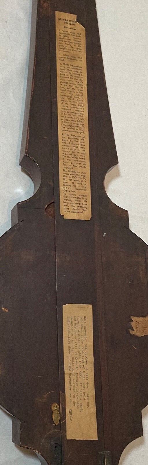 large Antique 19th century A. Gatty mahogany banjo barometer weather ...