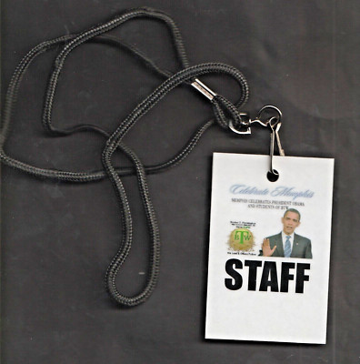 Staff Pass Barack Obama Booker T. Washington High Commencement Memphis ...