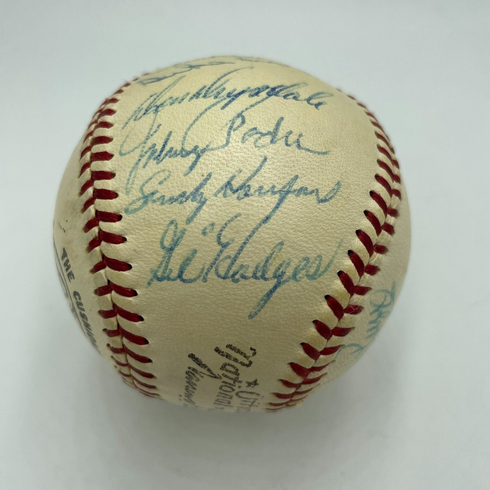1959 Los Angeles Dodgers World Series Champs Team Signed Baseball ...
