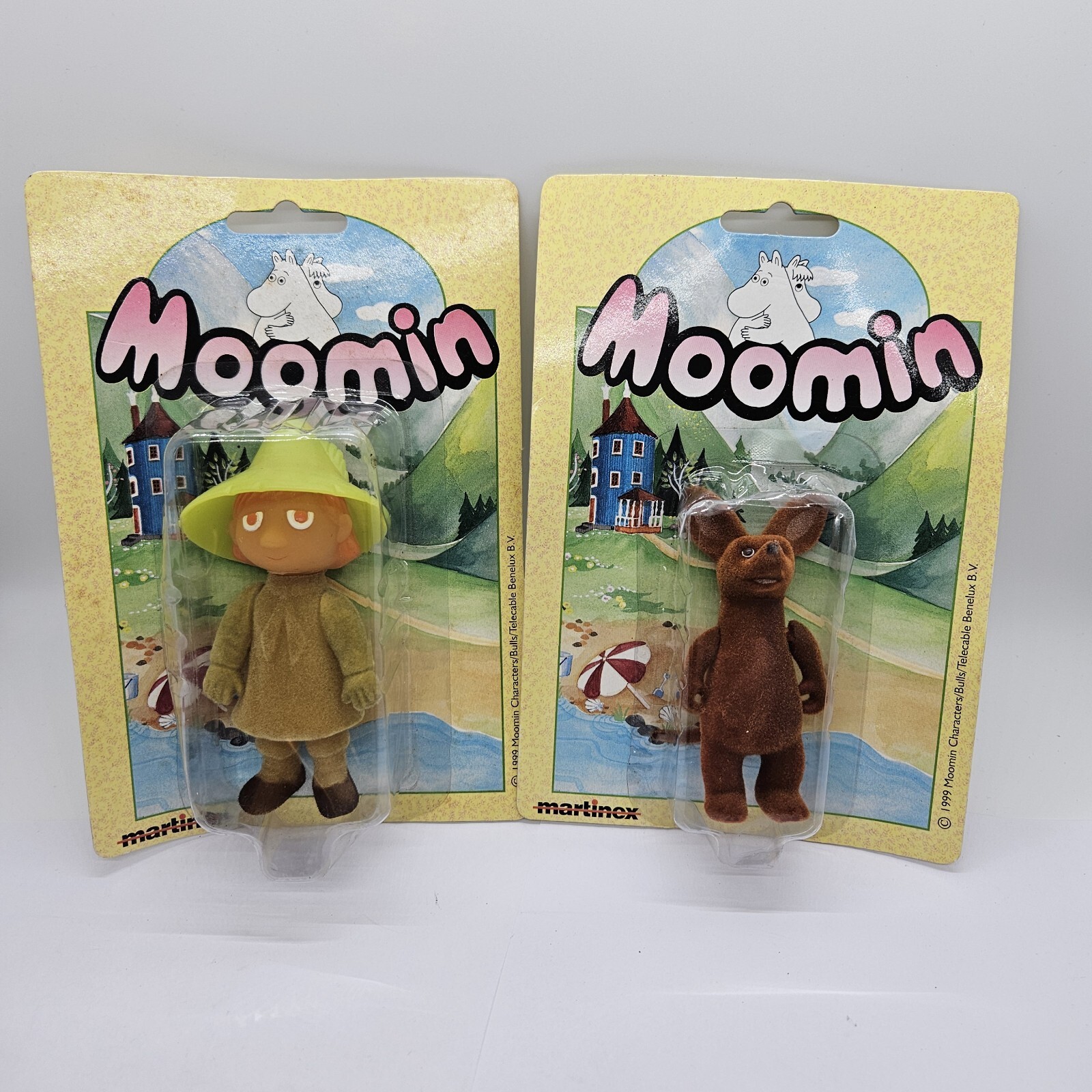 Lot of 2 - 1999 Martinex Moomin Snufkin Figure on Card Brand New Rare ...