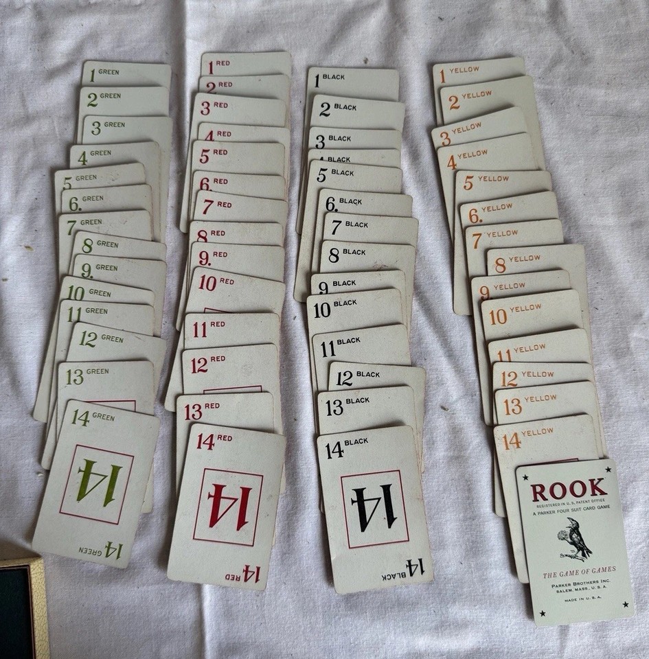 1936 Vintage ROOK Parker Brothers Card Game - Complete with Original ...