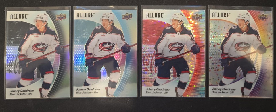 2023-24 UD ALLURE JOHNNY GAUDREAU COLUMBUS BLUE JACK #43 LOT VARIANTS ...