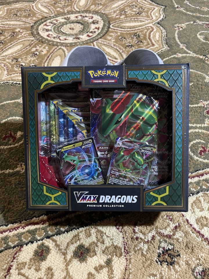 Pokemon VMax Dragons Premium Collection - New In Box - Rayquaza ...