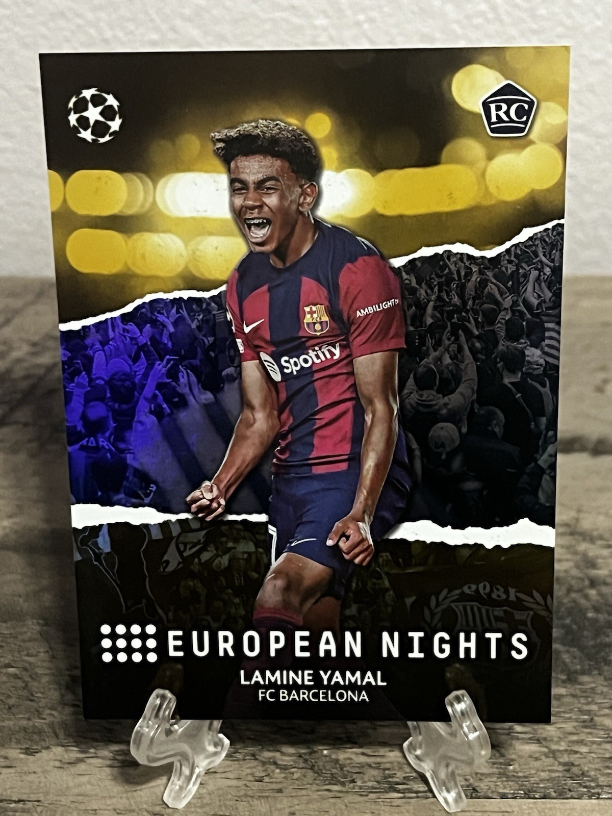 Lamine Yamal 2023 Topps UEFA Club Competitions #EN-10 European Nights ...
