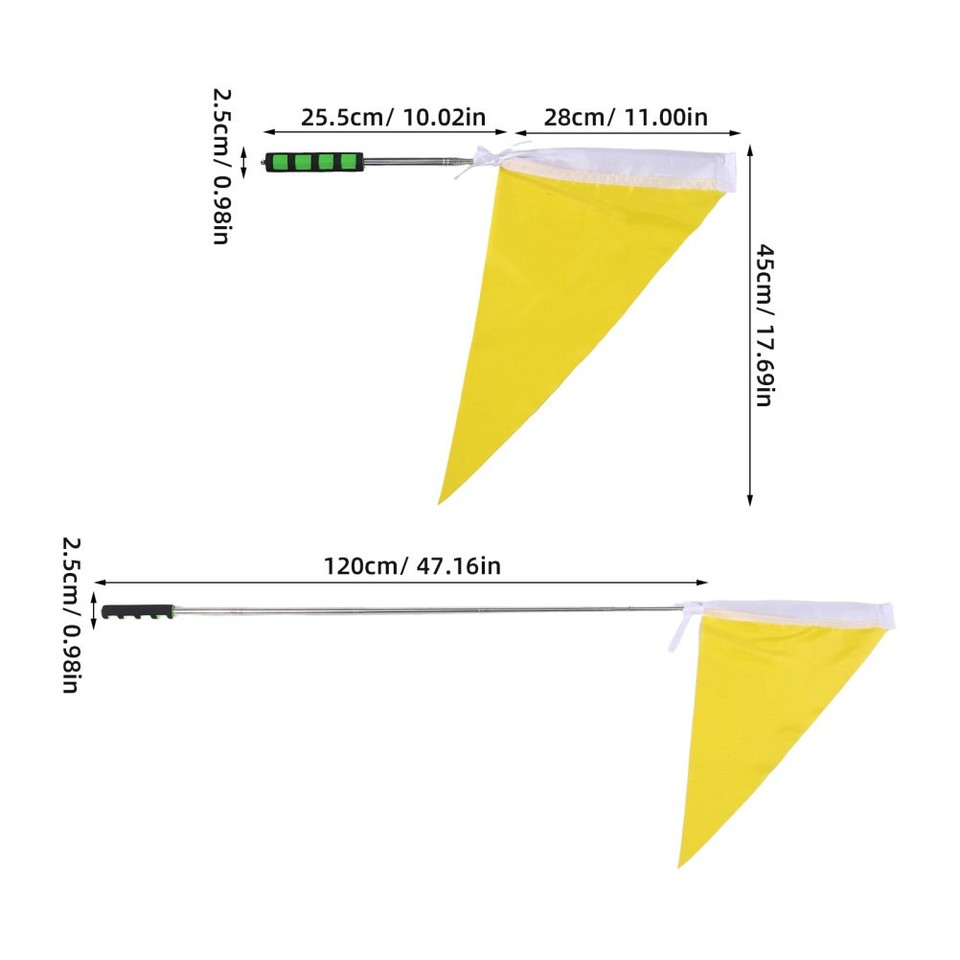 1 Set Handheld Flag Pole For Tour Groups Kids School Outing Hiking ...