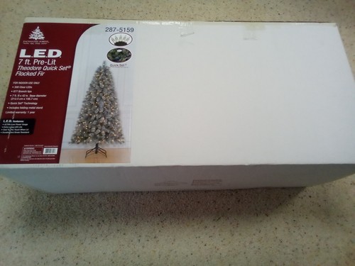 7-ft. slim prelit artificial christmas tree | eBay