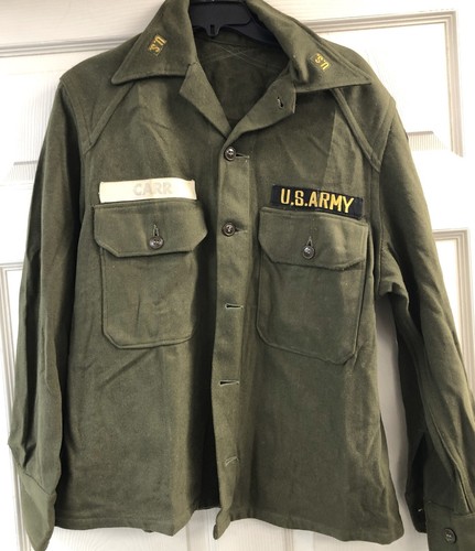 USGI US Army Surplus 1950s Wool Green BDU Jacket I Corps | eBay